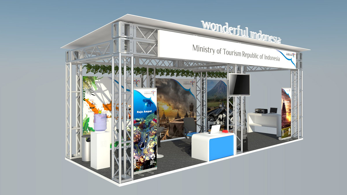 Booth 3D Design for Indonesia Week at Nagoya, Japan – Ruang Kolaborasa